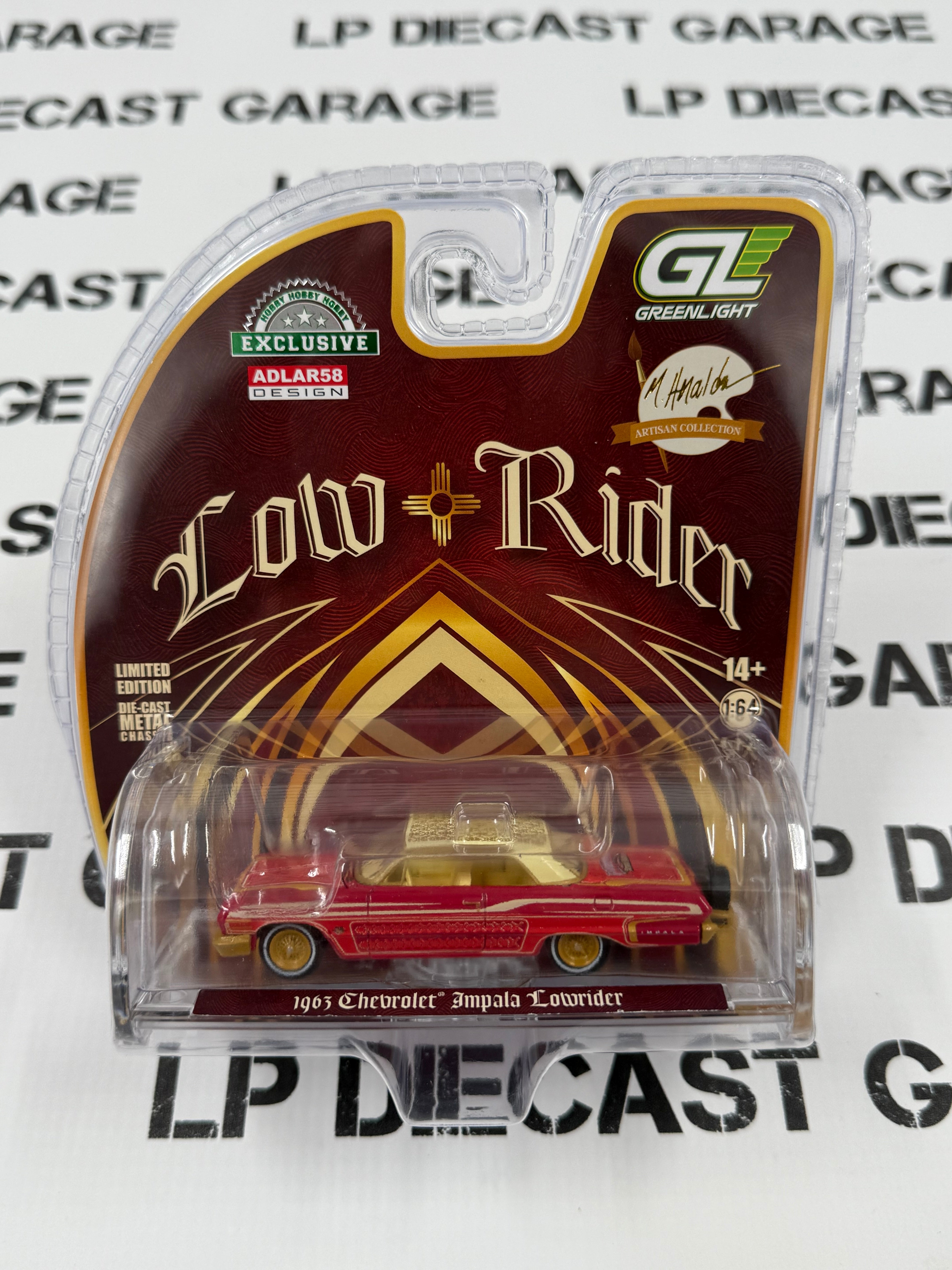 GREENLIGHT 1963 Chevrolet Impala Lowrider 1:64 Diecast Michael Heralda ...