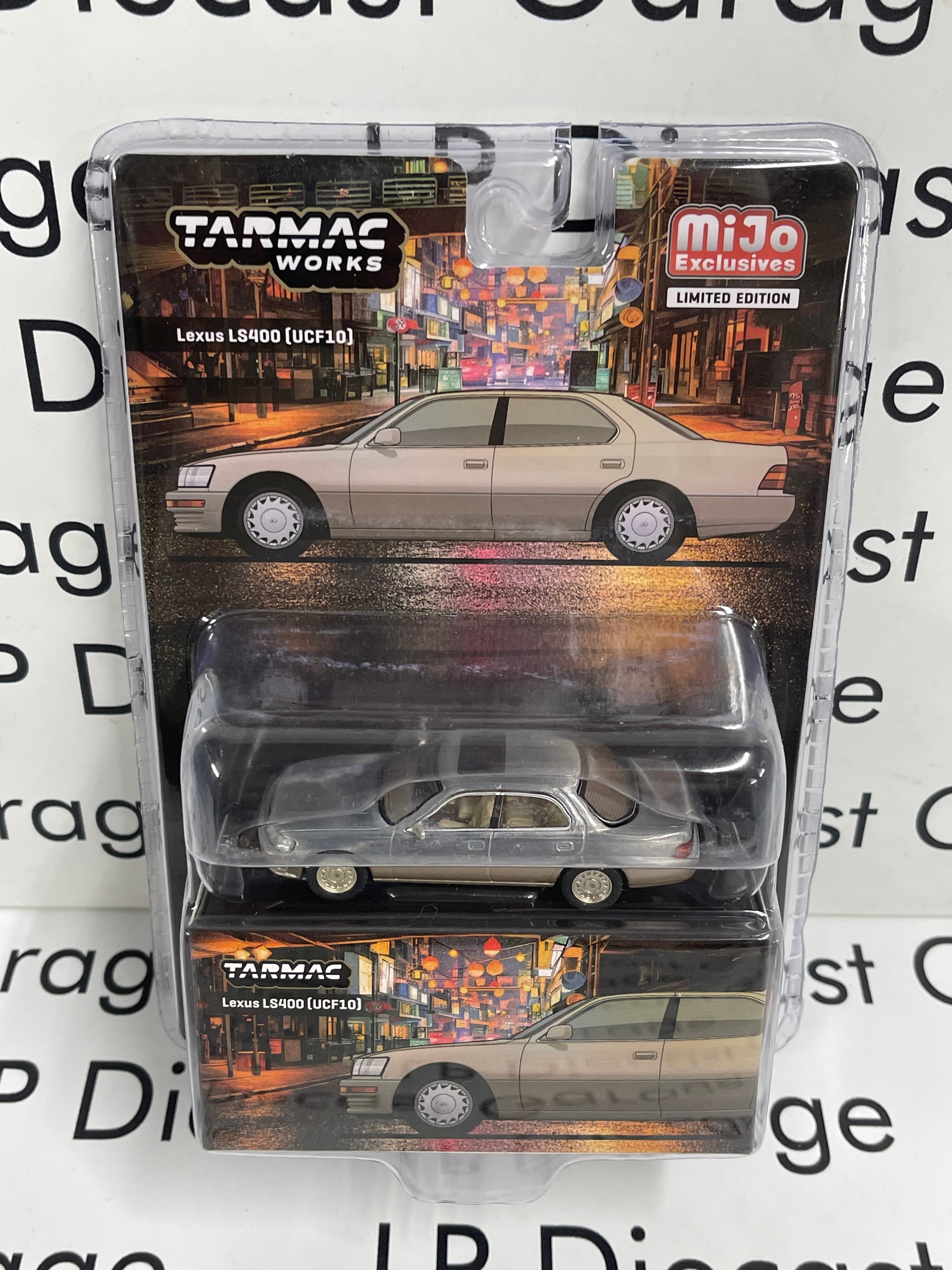 RAW CHASE TARMAC WORKS 1994 Lexus LS400 Champagne Beige 1:64 Diecast M ...