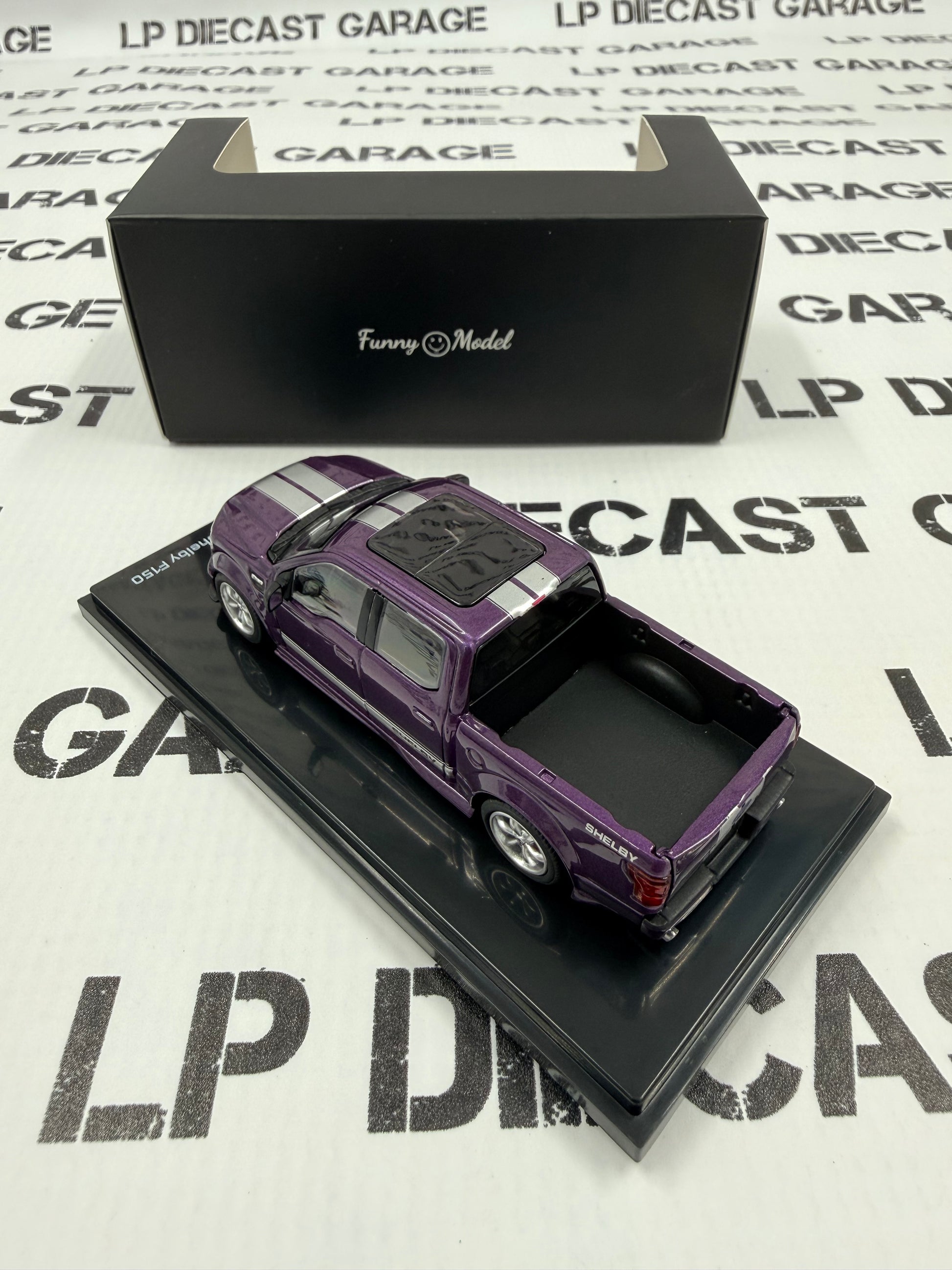 FUNNY MODELS Ford F-150 Shelby Super Snake Purple w/ Silver Stripe 1:6 ...