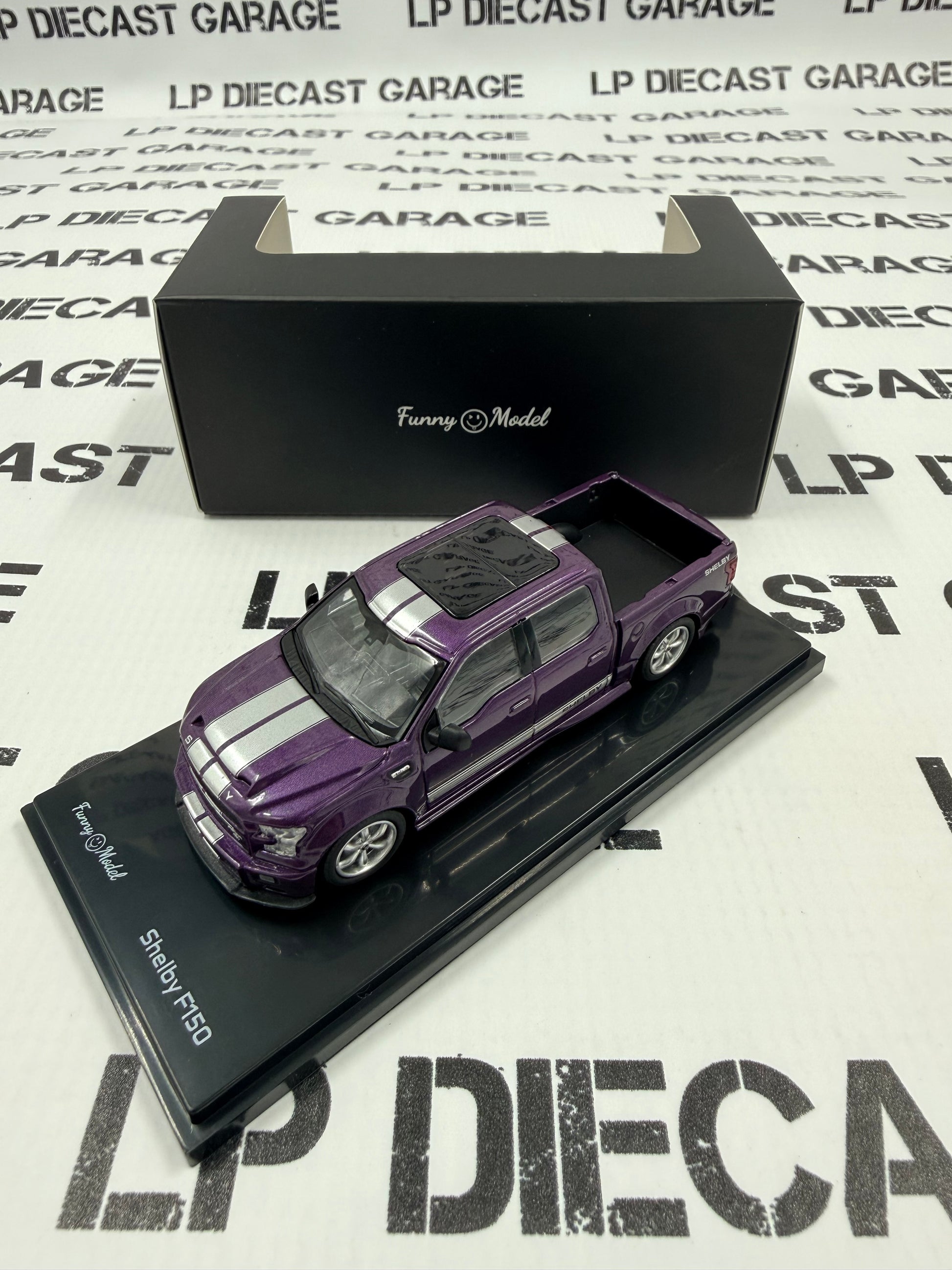 FUNNY MODELS Ford F-150 Shelby Super Snake Purple w/ Silver Stripe 1:6 ...