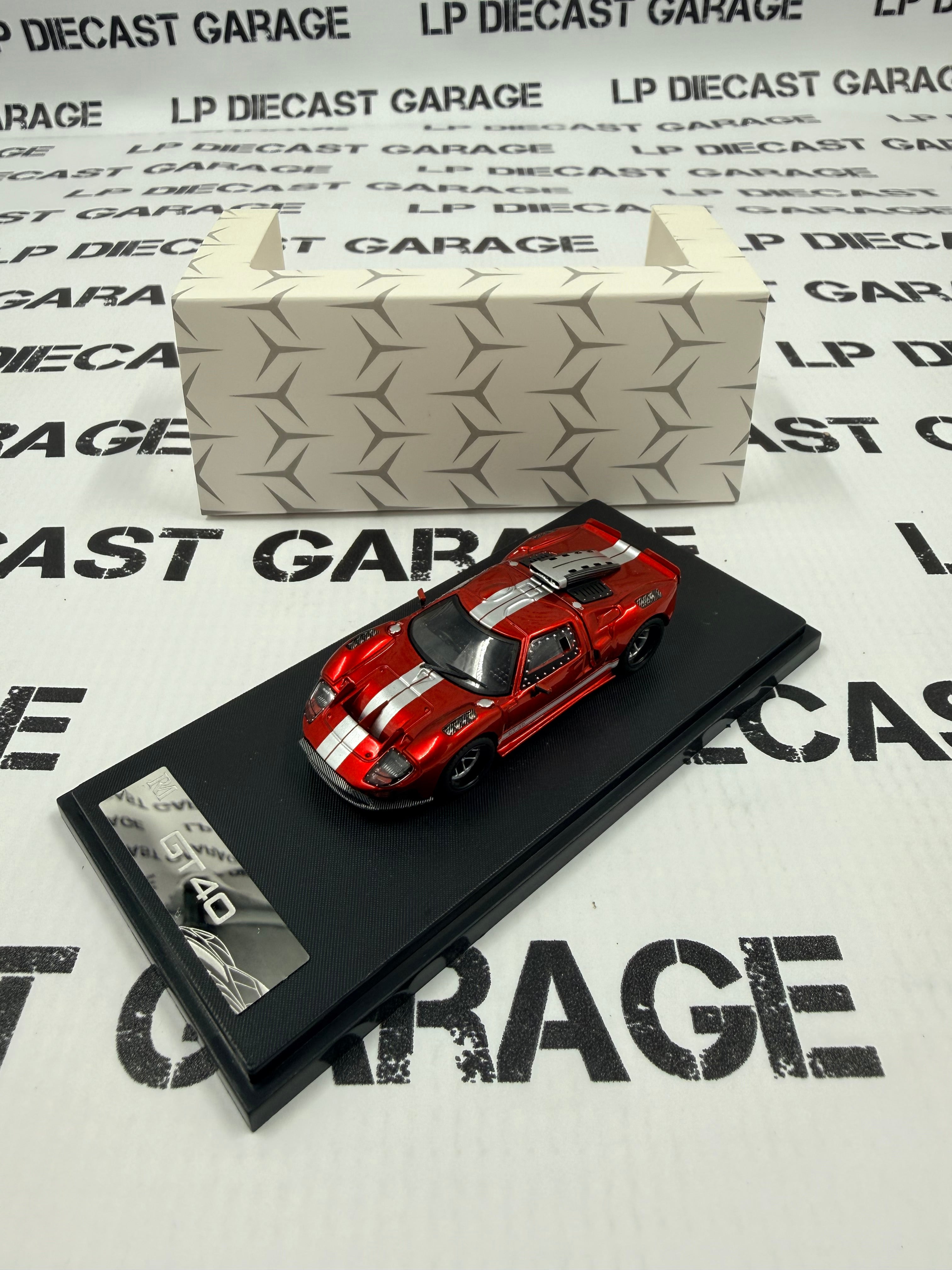 RHINO MODELS Ford GT40 Red w/ Removable Hood 1:64 Diecast Ghost Player ...