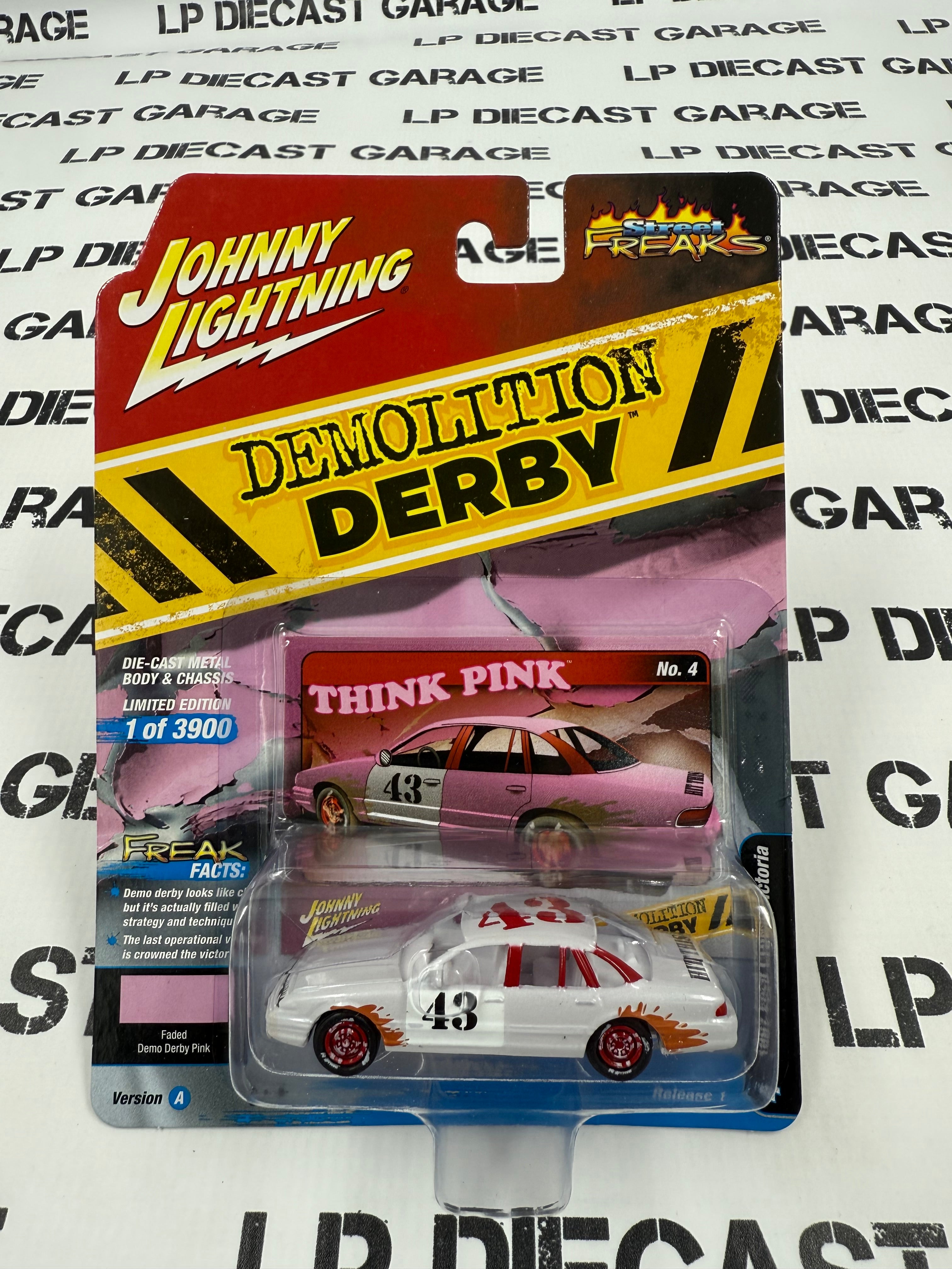 CHASE JOHNNY WHITE LIGHTNING 1997 Ford Crown Victoria Pink 1:64 Diecas ...