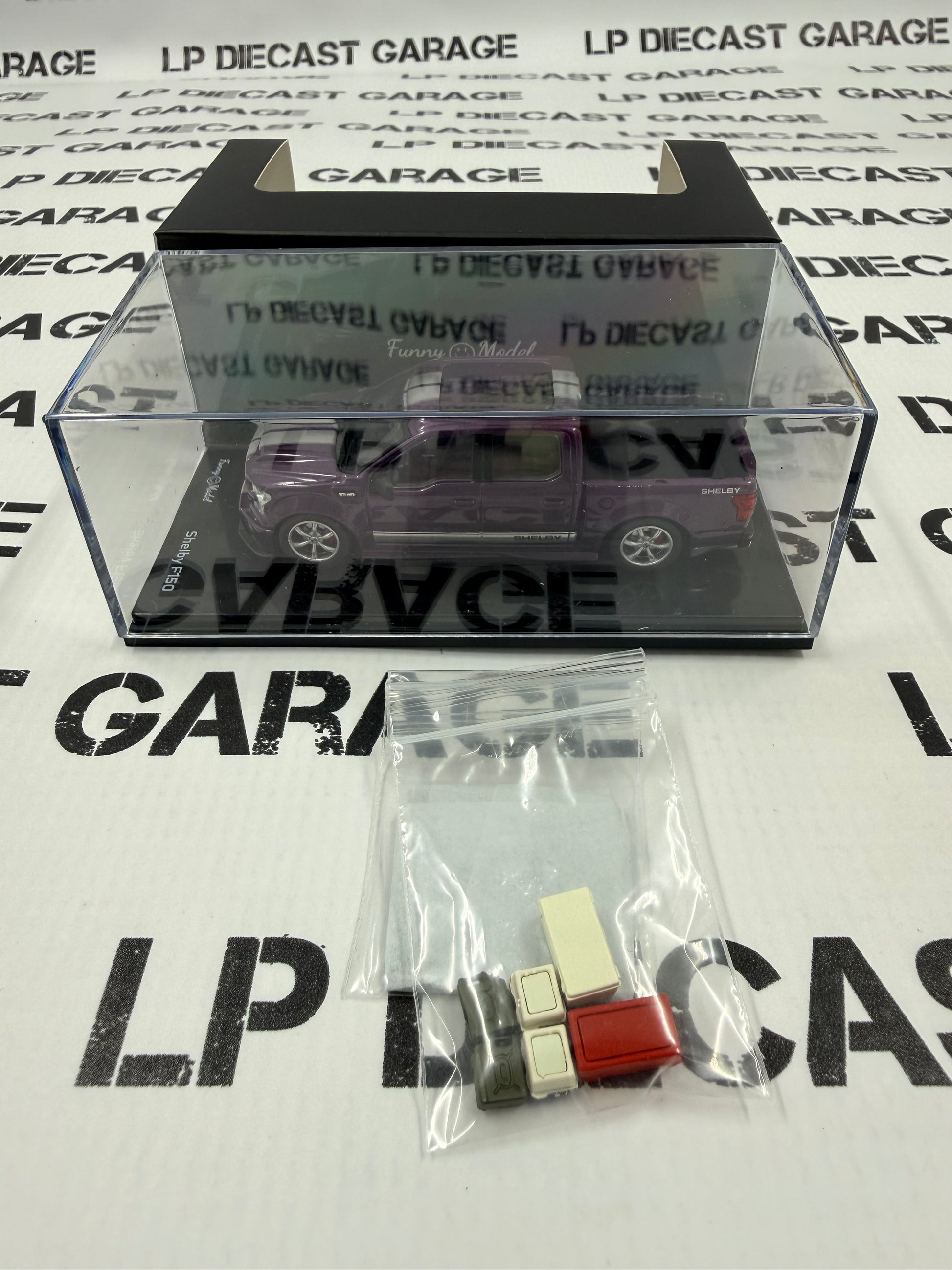 FUNNY MODELS Ford F-150 Shelby Super Snake Purple w/ Silver Stripe 1:6 ...